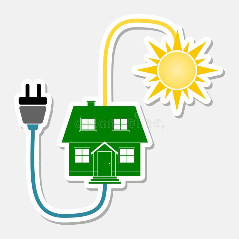 Solar energy design stock vector. Illustration of alternative - 83091717