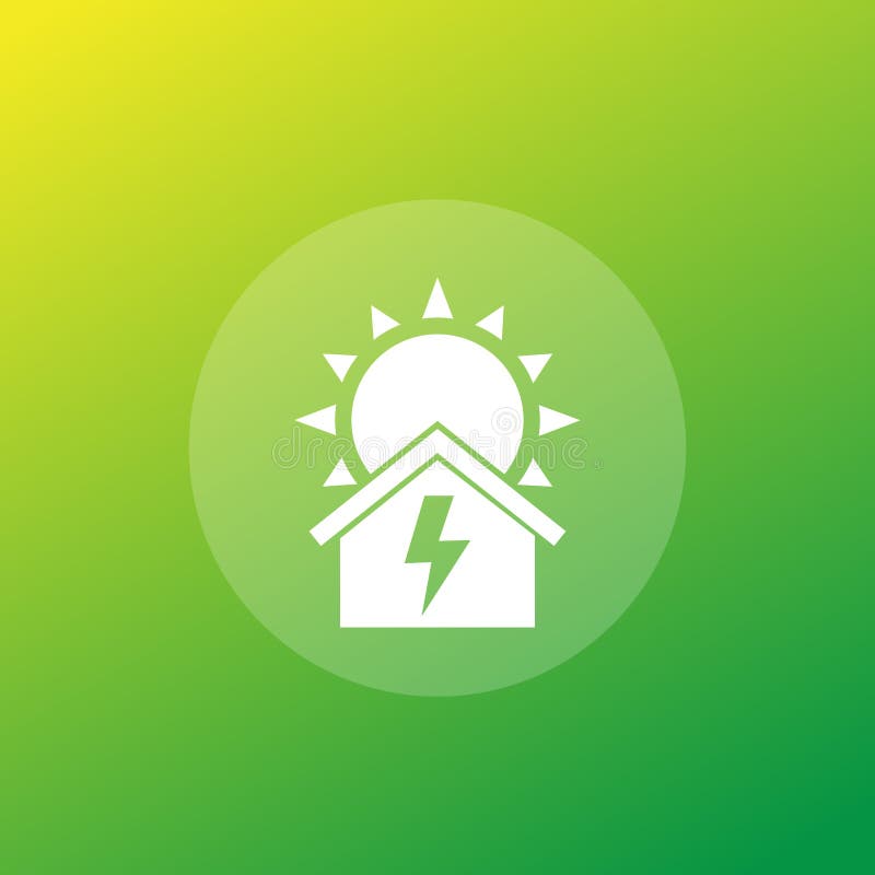 Solar Energy Production Level Icon with a Graph Stock Vector ...