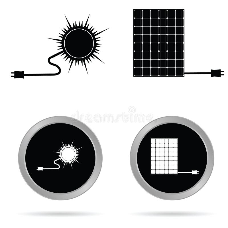 Solar Energy Icon Art Vector Stock Vector - Illustration of energy ...