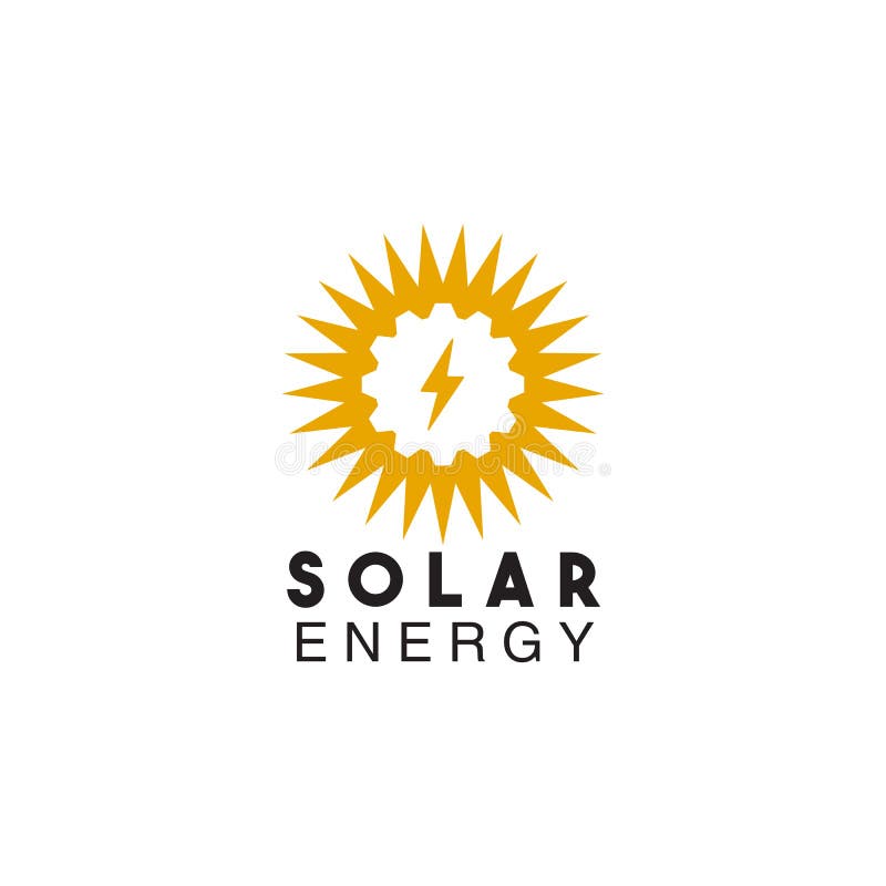 Solar Energy Industry Logo Design Vector Template Stock Vector ...