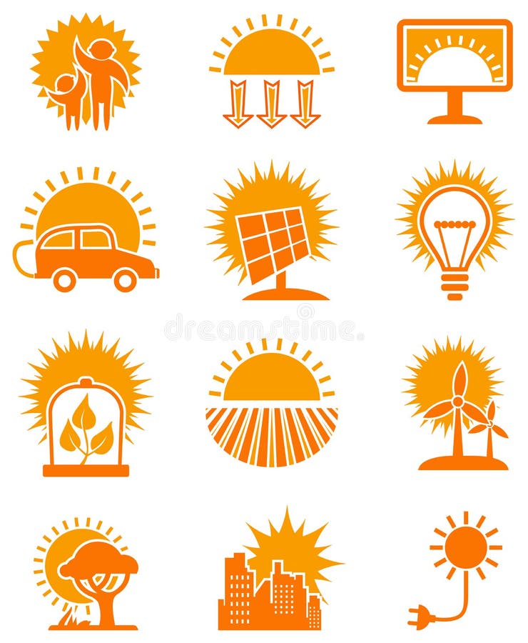 Solar Energy Industry stock illustration. Illustration of power - 77834695