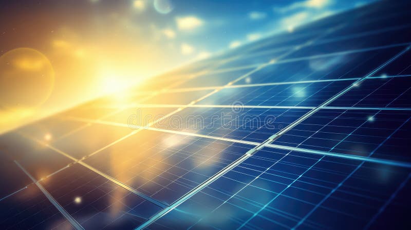 Solar Energy Internet Background Stock Illustration - Illustration of ...