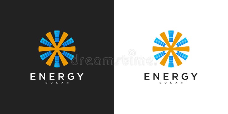 Solar Energy Logo Design with a Modern Creative Concept. Premium Vector ...