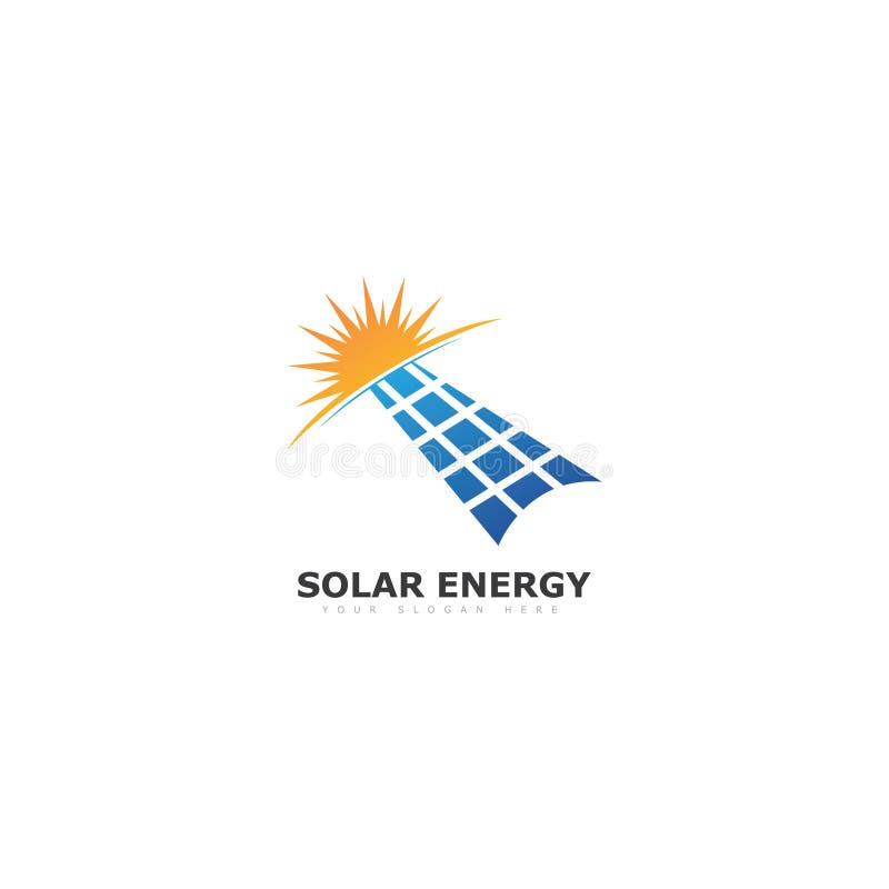 Solar Energy Logo or Icon. Vector Solar Panel Sign. Stock Vector ...