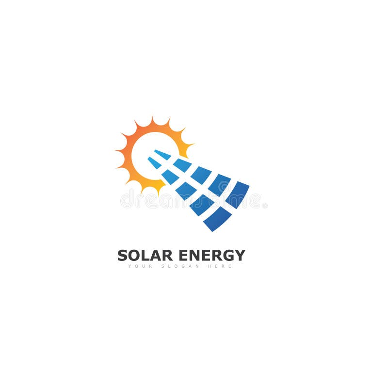Solar Energy Logo or Icon. Vector Solar Panel Sign. Stock Vector ...