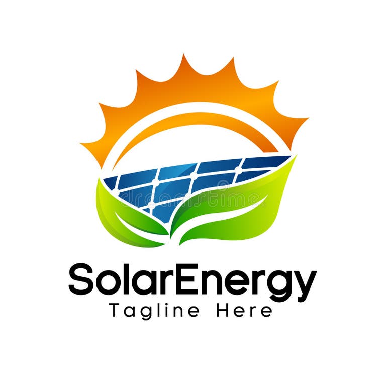 Solar Energy Logo Renewable Green Energy Vector Design Stock Vector ...