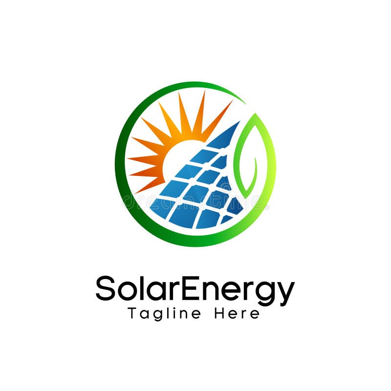 Solar Energy Logo Renewable Green Energy Stock Illustration ...