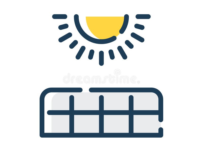 Solar Energy Typography Calligraphy Word Art with Outline Style Stock ...