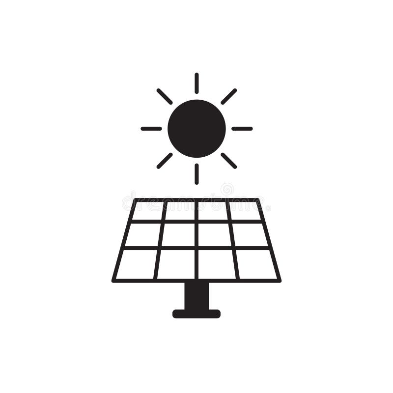 Solar Energy Panel Vector Icon for Graphic Design, Web Site, Social ...