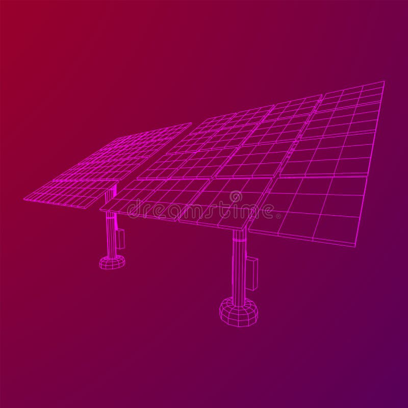 Solar Panel Wireframe Stock Illustrations – 1,021 Solar Panel Wireframe ...