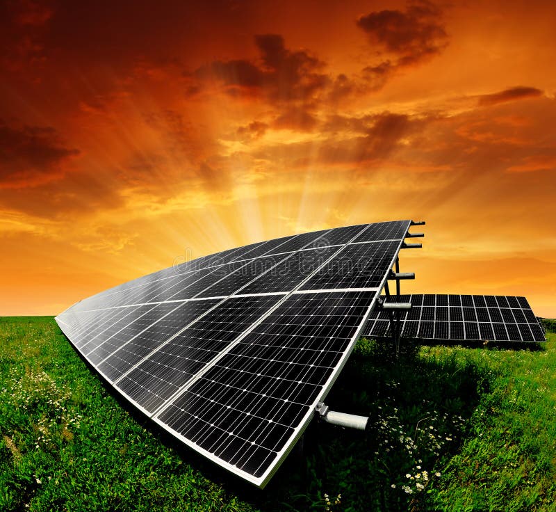 Solar energy panels stock photo. Image of energy, generation - 24092598