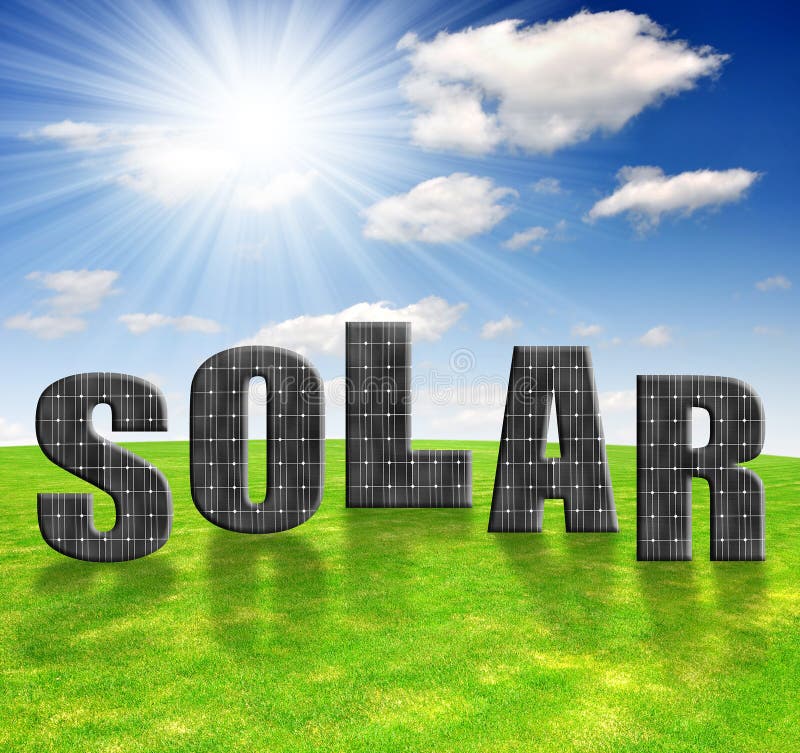 Solar energy panels stock image. Image of environmental - 51733051