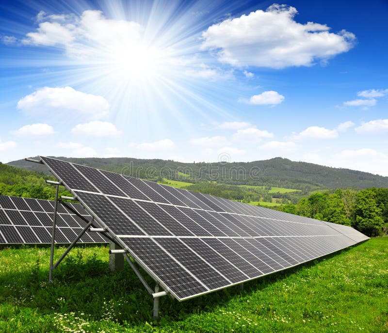 Solar energy panels stock image. Image of electronic - 21965889