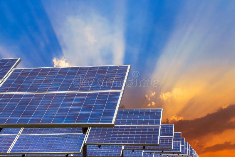 Solar energy panels stock image. Image of light, ecology - 62220223