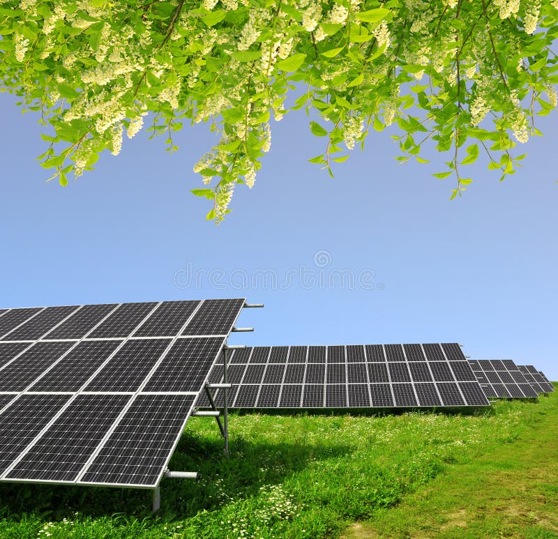 Solar energy panels stock photo. Image of field, generation - 40699002