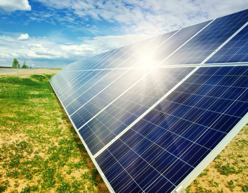 Solar energy panels stock image. Image of electricity - 49716519
