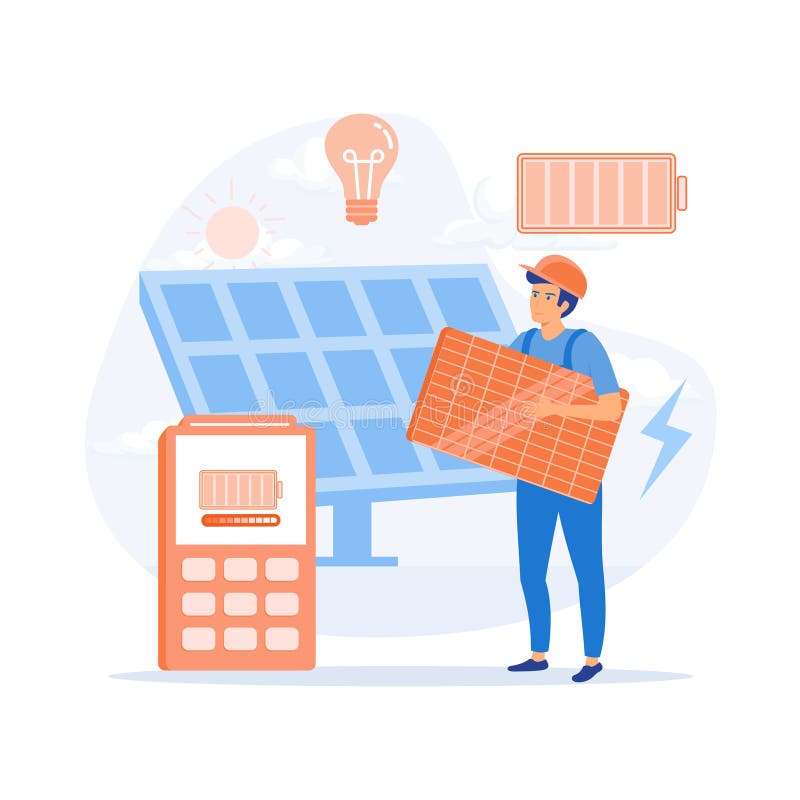 Solar Energy Panels. Solar Panel Installation, for Websites, Landing ...