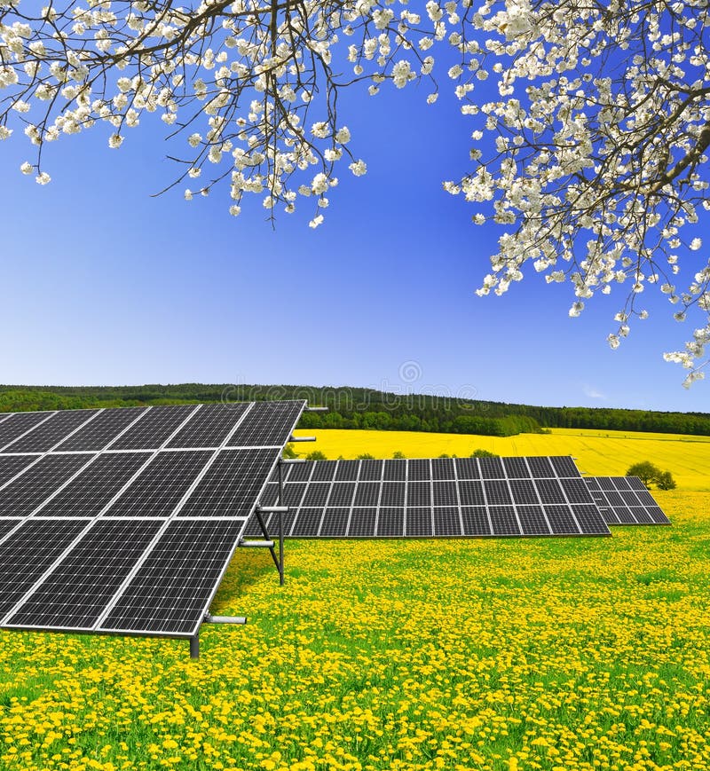 Solar energy panels stock photo. Image of blue, environmental - 39005076