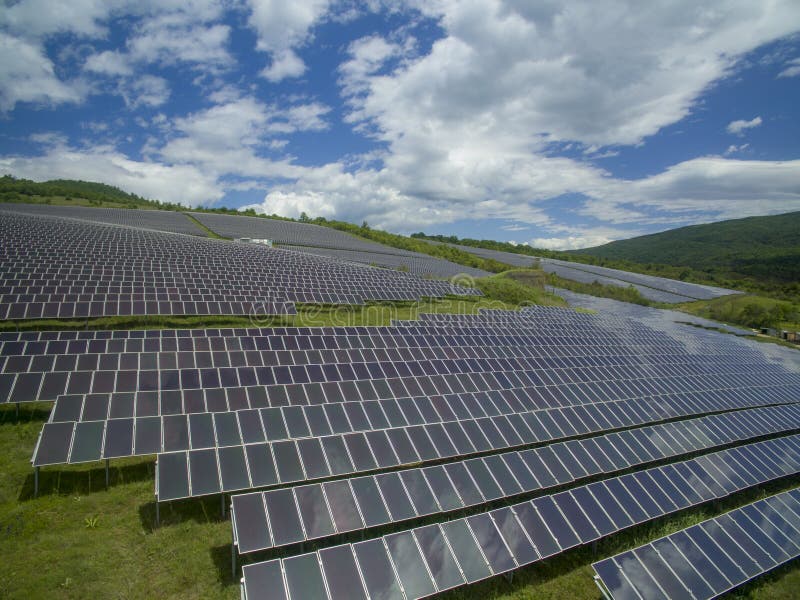 Solar energy panels stock image. Image of installation - 91671909