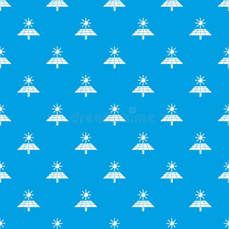 Solar Energy Pattern Vector Seamless Blue Stock Vector - Illustration ...