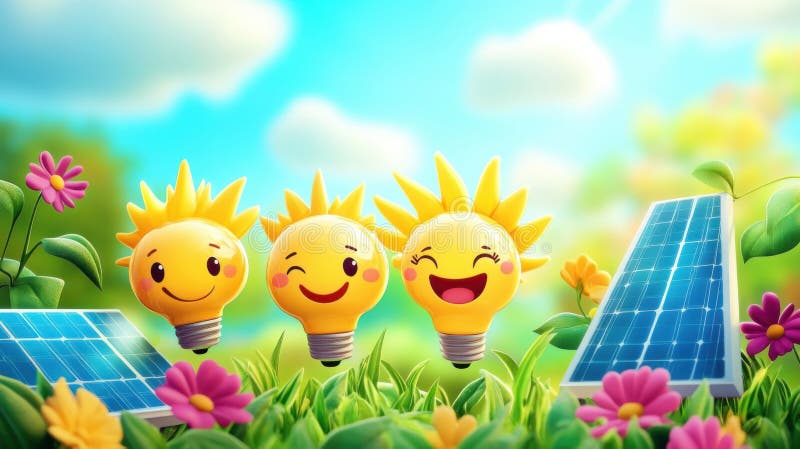 Solar Energy Cartoon Stock Illustrations – 14,947 Solar Energy Cartoon ...