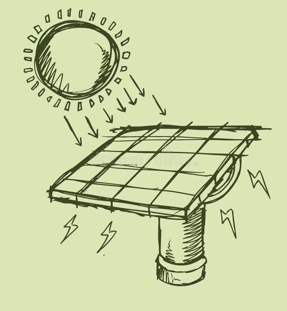 Solar Panel Sketch Stock Illustrations – 2,895 Solar Panel Sketch Stock ...
