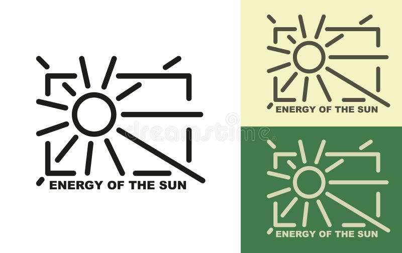 Solar Energy. Symbols of Clean, Renewable and Alternative Energy Stock ...