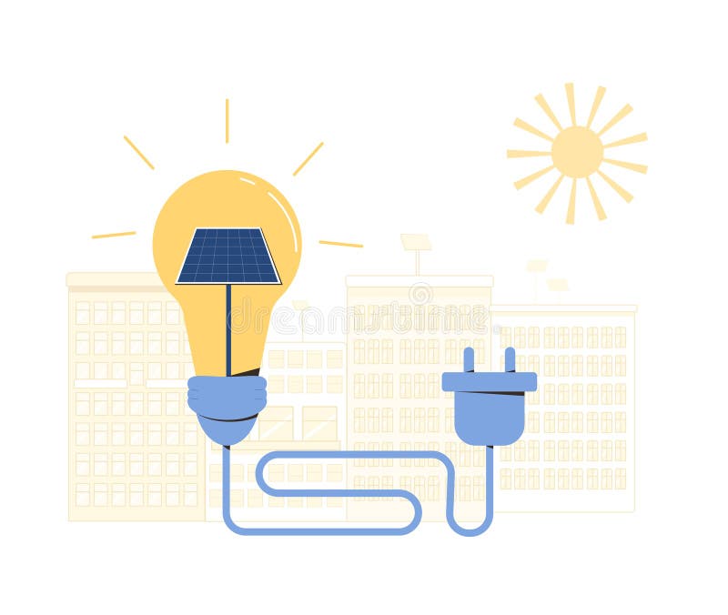 Solar Energy System Concept. Installing Solar Panel. Sustainable ...