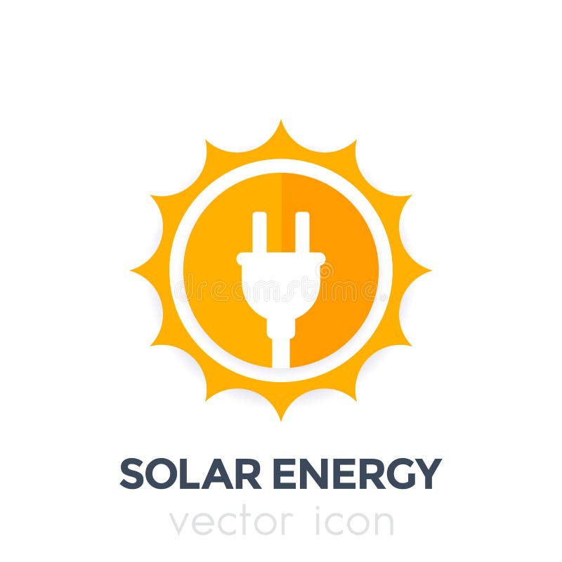 Solar Energy Production Level Icon with a Graph Stock Vector ...