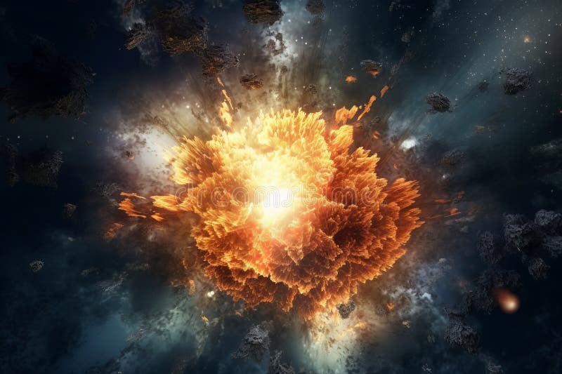 Solar Explosion Concept on Theme of Ecology, Environment Stock ...