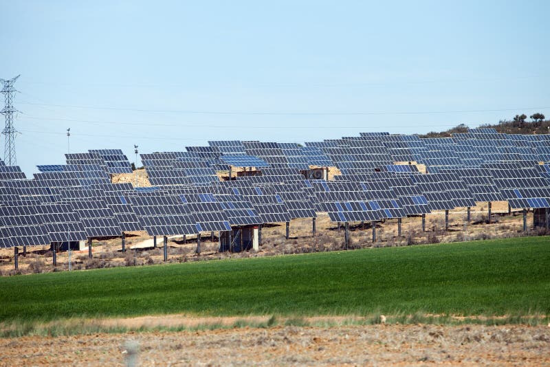 Solar Farm stock photo. Image of spain, green, technology - 27459190