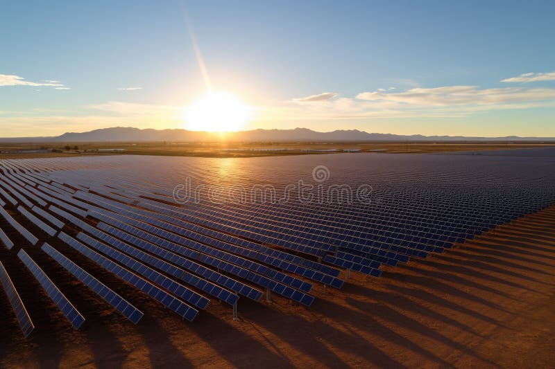 Solar Farm stock illustration. Illustration of electricity - 278510367