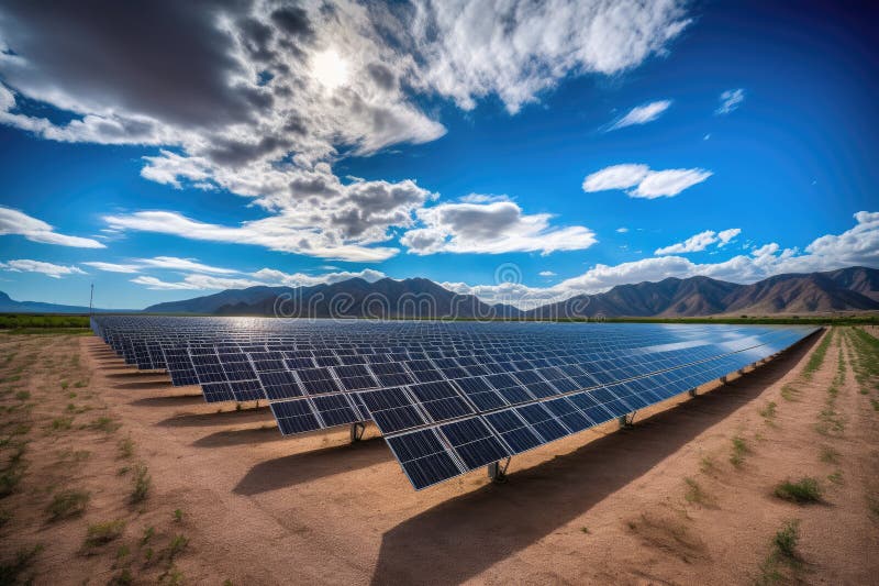 Solar Farm stock illustration. Illustration of clean - 278510407