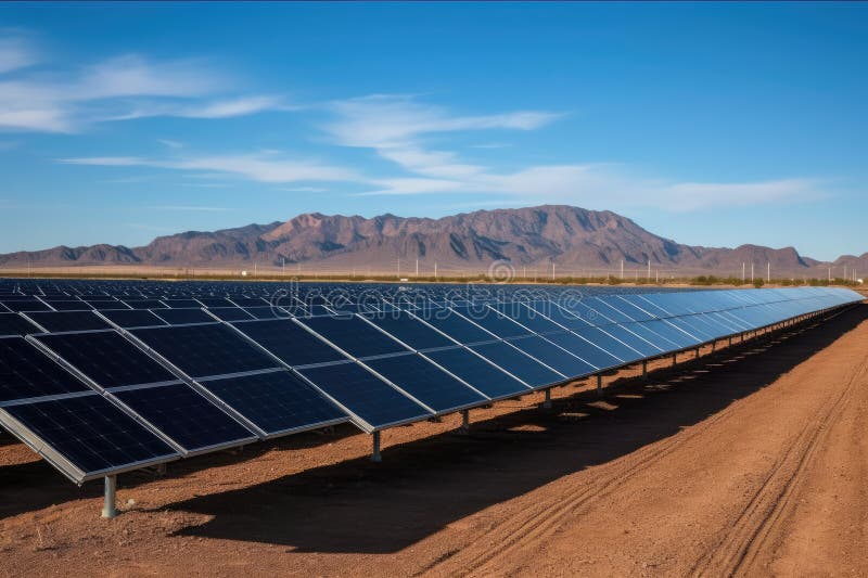 Solar Farm stock illustration. Illustration of power - 278510572