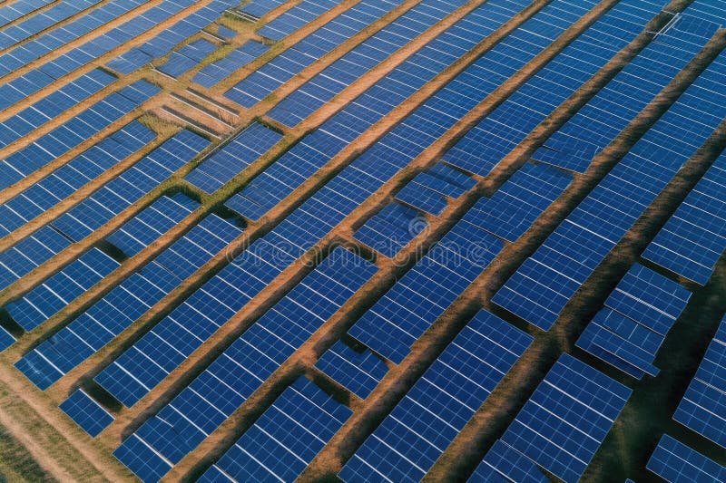 Solar Farm stock illustration. Illustration of green - 278522324