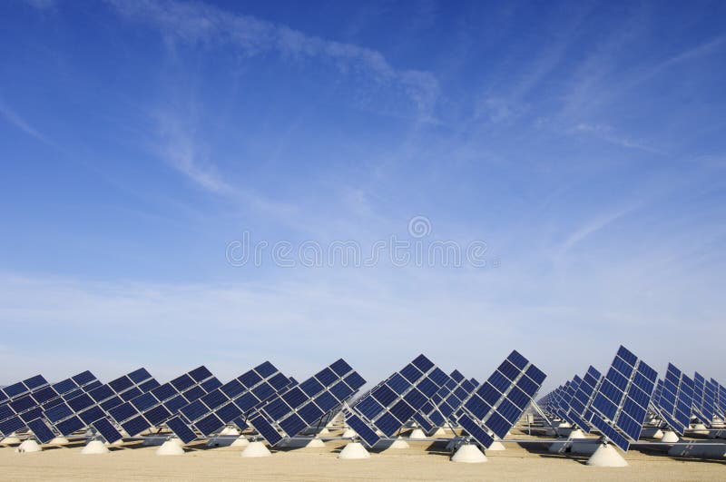 Solar field stock photo. Image of alternative, field - 13603144