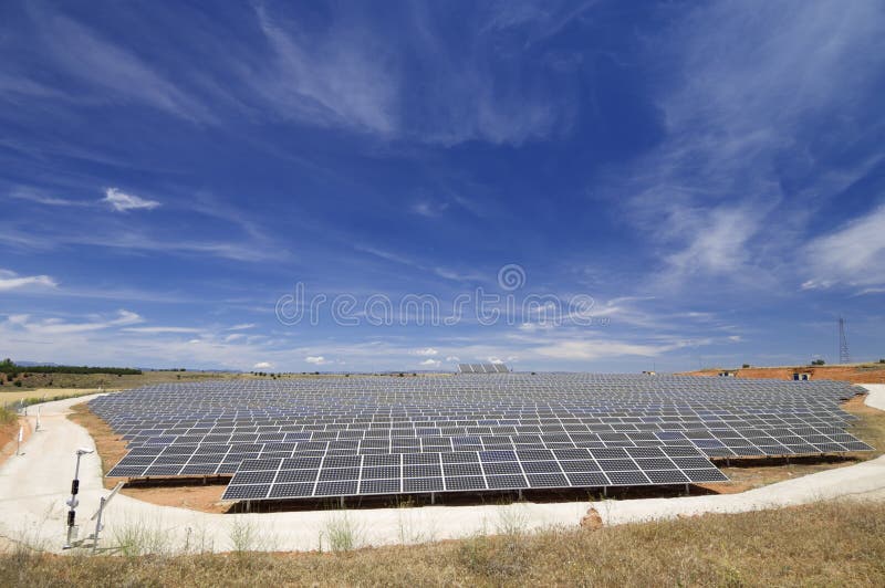 Solar field stock image. Image of clean, environmental - 15960649