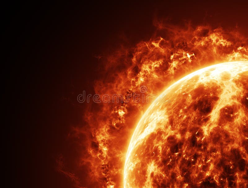 Solar fire stock illustration. Illustration of atmosphere - 51365207