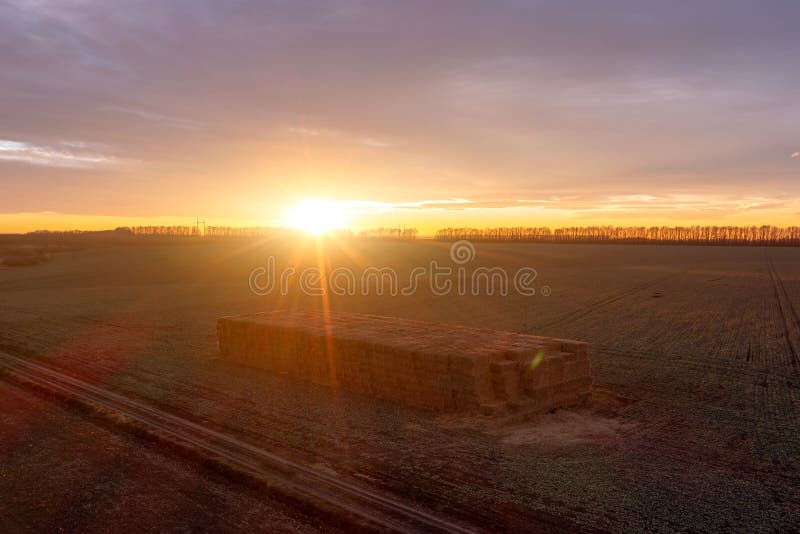 Solar Flare. Beautiful Sunset in the Sky Stock Photo - Image of ...