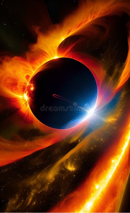Solar Flare Illustration Artificial Intelligence Artwork Generated ...