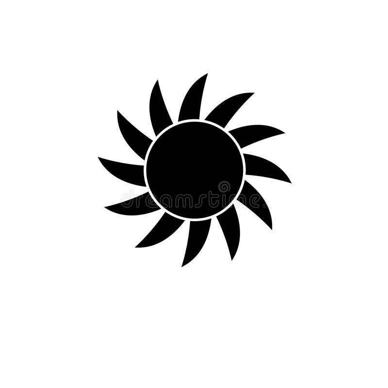 Solar Flare, Summer Sun, Sunlight Ray Solid Flat Vector Icon Isolated ...