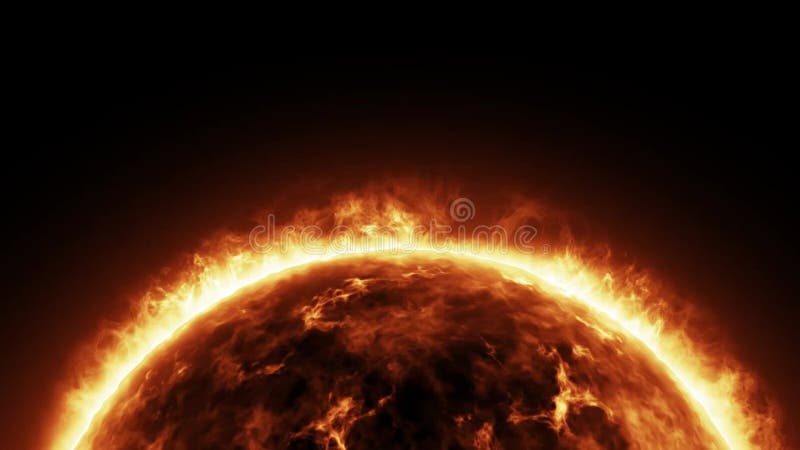Solar Surface 3D Simulation Stock Footage - Video of power, close ...