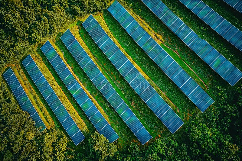 Solar Grid 05 stock illustration. Illustration of structure - 375225158