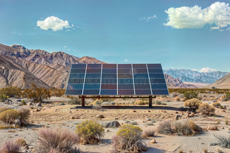 Solar Harmony: Solar Panel with Water Droplets and Flowers, Generative ...