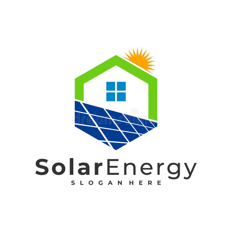 Solar House Logo Vector Template, Creative Sun Energy Logo Design ...