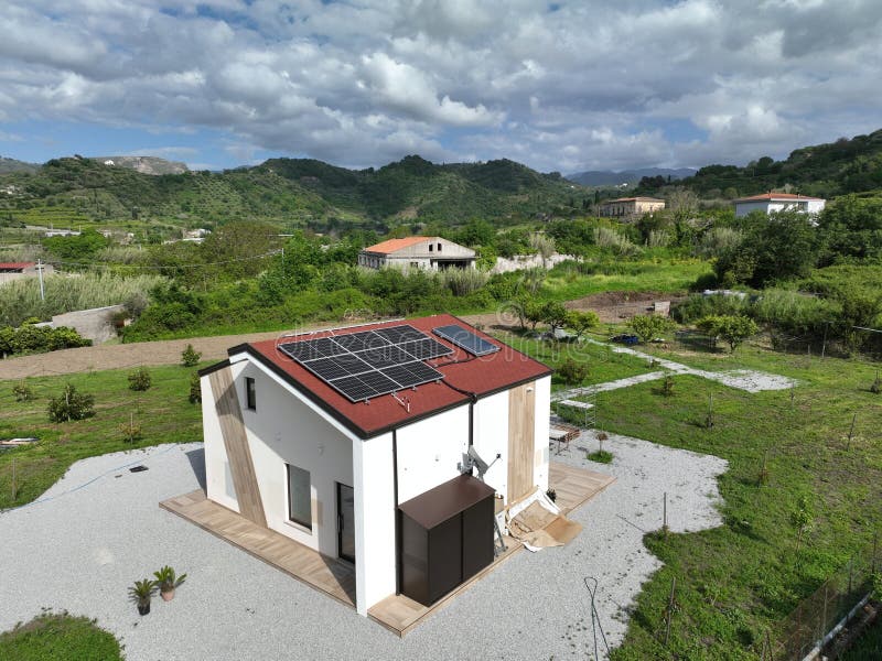 Solar Installation in Final Stages Stock Photo - Image of panels ...