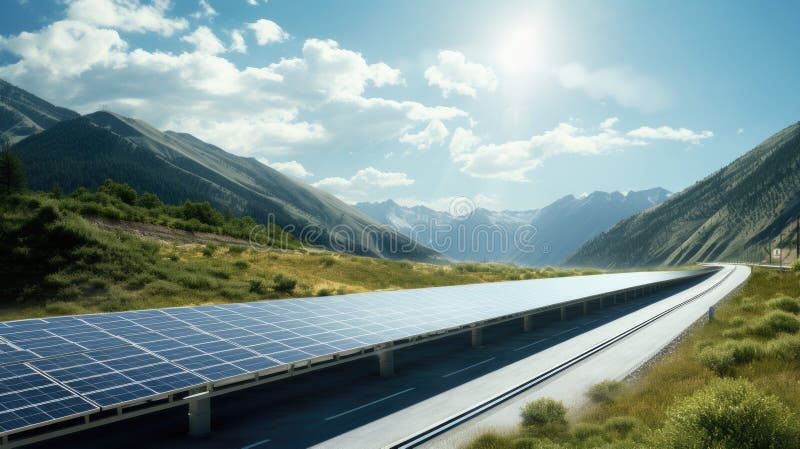 Solar Installations Along the Highway, Showcasing Their Role in ...