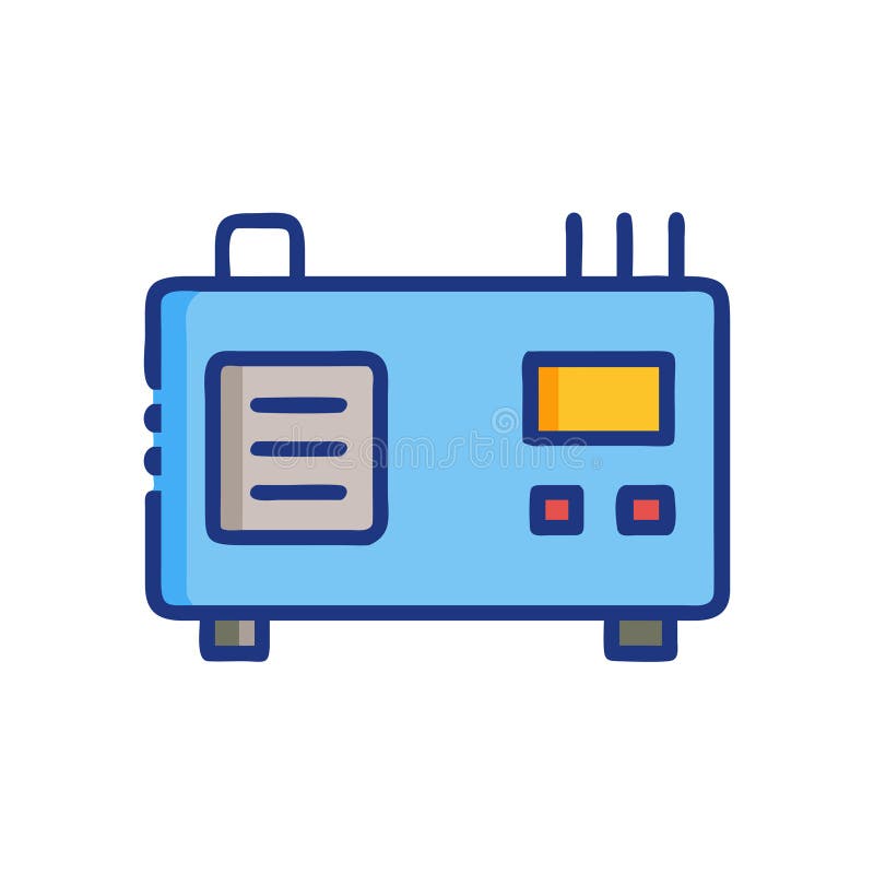 Solar Inverter Technology Icon Stock Vector - Illustration of ...