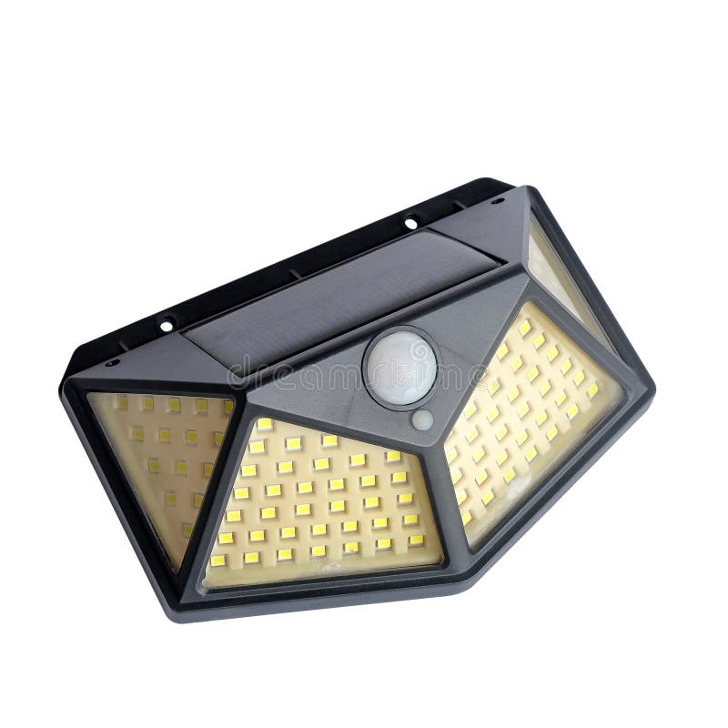 Solar Led Light Box with Motion Sensor, Stock Image - Image of lamp ...