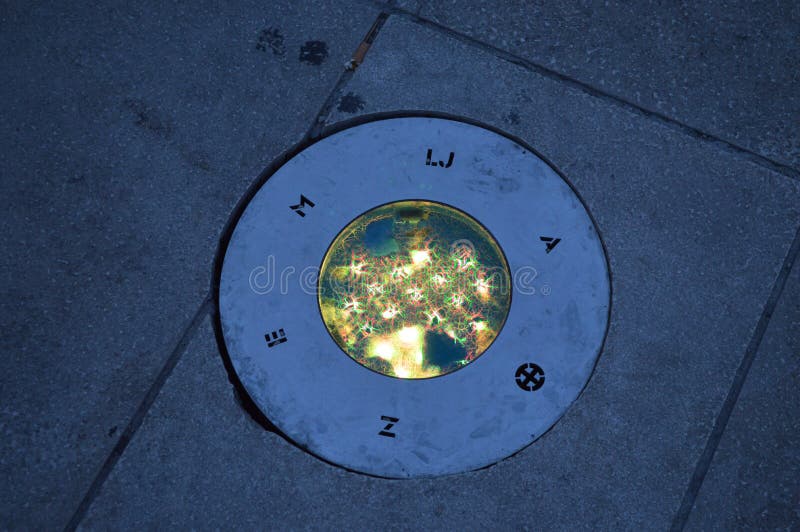 Solar Led Planet Circle in Zadar Stock Image - Image of panel ...